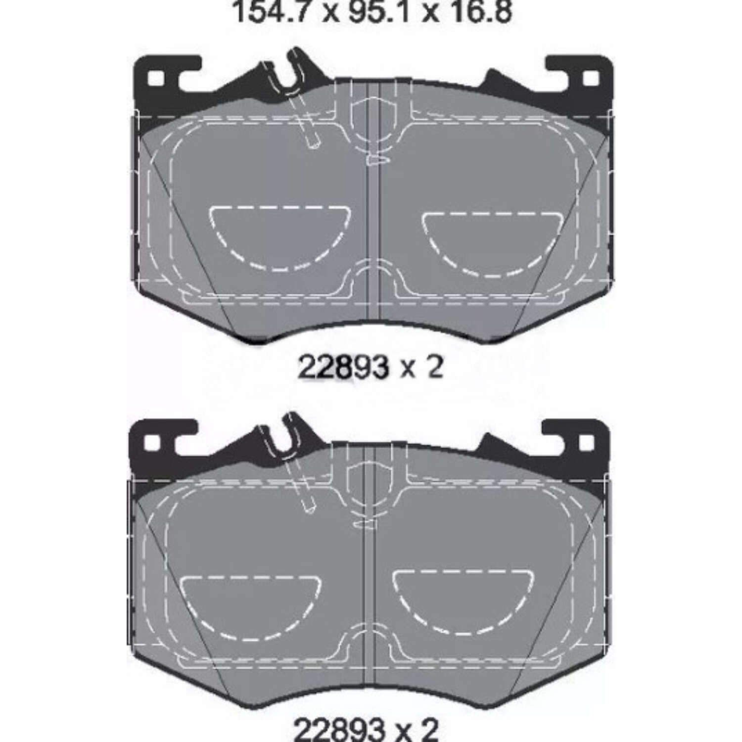 Pastilha Dianteira Textar Mercedes A45 Amg 2019 2024 - Ben Imports