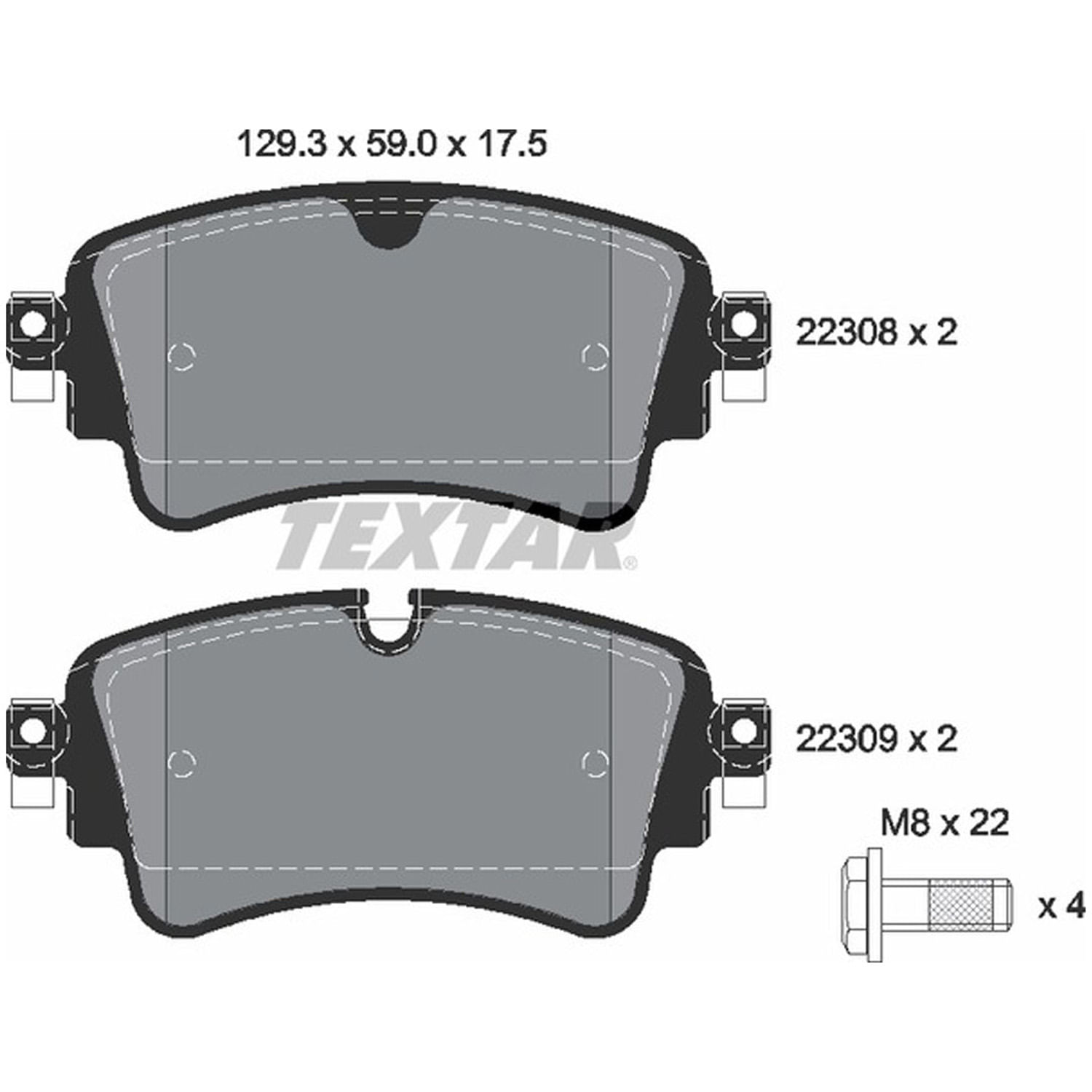 Pastilha Traseira Textar Audi Q7 Tdi 3.0 Diesel 2015-2019 - Ben Imports